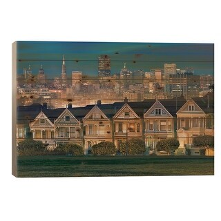 Painted Ladies Print On Wood by Lee Sie - Multi-Color - Bed Bath ...