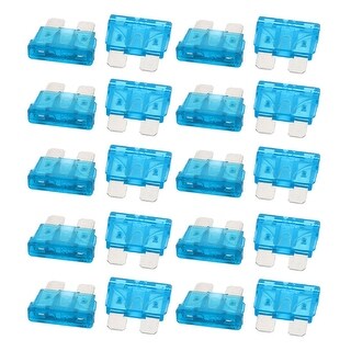 20pcs 15A Fuse Truck SUV Fuses Miniature Blade Fuse Blue - Blue,Silver ...