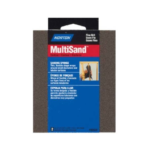 Norton 07660700938 Fine Grit Contour Sanding Sponge, 2-Pack - Bed Bath ...