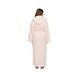 Women's Hooded Long Bathrobe Terry Cotton - Full Ankle Length Spa Robe ...