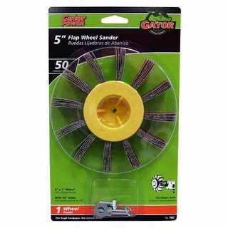 Gator 7002 Flap Wheel Sander, 50 Grit, 5" - Bed Bath & Beyond - 25551215