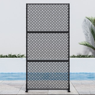Outdoor Privacy Screen Metal Privacy Screen Panel Free Standing - 72*35 ...