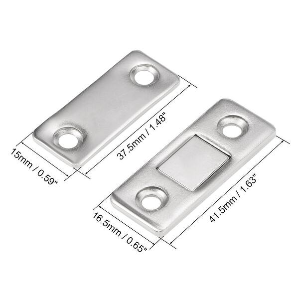 Thin Magnetic Cabinet Door Catch Metal Magnet Latches 41.5 x 16.5 x 3mm ...