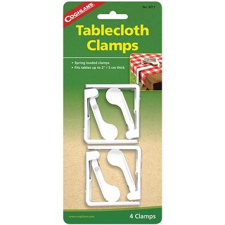 Coghlan's Deluxe Spring Loaded Tablecloth Clamps 4-Pack - One Size Fits ...