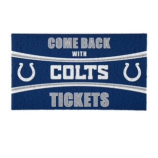 Indianapolis Colts 28 in. x 16 in. PVC "Come Back With Tickets" Trapper ...