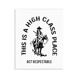 Stupell Act Respectable Cowboy Wall Plaque Art Design By Lettered and ...