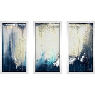 "Navy Blue Illusion II" by Patricia Pinto 3 Piece Print on Acrylic ...