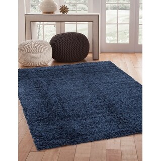 Shag Slate Blue Area Rug - 5"x8" - Bed Bath & Beyond - 40484255