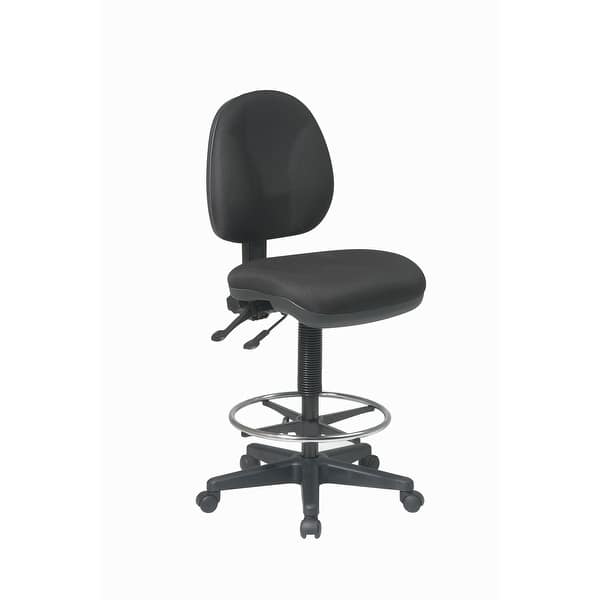 Ergonomic Drafting Chair with Dual Wheel Carpet Casters - Bed Bath ...