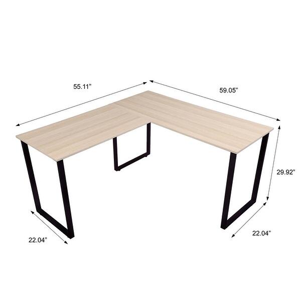 Modern Home Office L-Shape Corner Table Computer Desk - Bed Bath ...