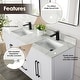 Altair Laurel Bath Vanity with Calacatta White Quartz Stone Countertop ...