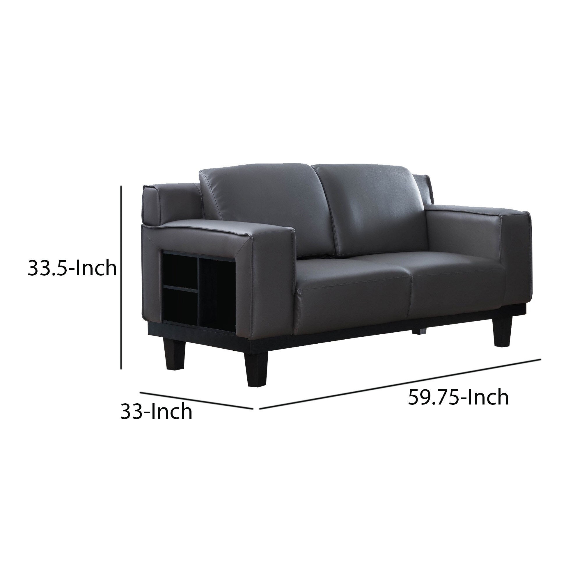 60 inch leather loveseat store