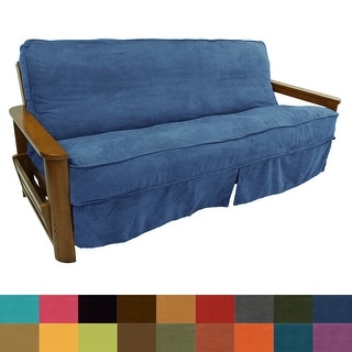 Microsuede Corded Full-Size 8-10 Inch Thick Futon Slip Cover - Full ...