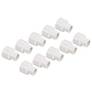 10pcs Reducer Pipe Fitting Straight Coupling Adapter Connector - White ...