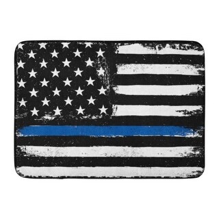 America Thin Blue Line Black Flag Police Glory Hero Honor Officer ...