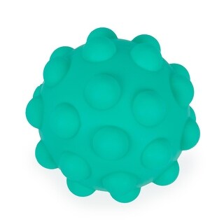 Pop Fidget Toy Pressure Relief Silicone Bubble Popping Game Ball | Teal ...