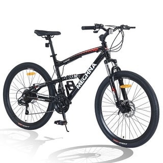 26 in Aluminum Alloy Frame Mountain Bike 21-Speed Dual Suspension - Bed ...