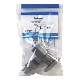 QEST QBV303N Pex Angle Stop Shutoff Valve 1/2 Fpt 1/2Comp - Bed Bath ...