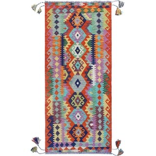 Flatweave Lay Red/Ivory Runner - 2'7" x 6'5" - Bed Bath & Beyond - 40842585