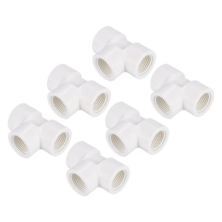6Pcs UPVC Pipe Fitting 3/4PT Female Thread Tee Socket Hose Connector ...
