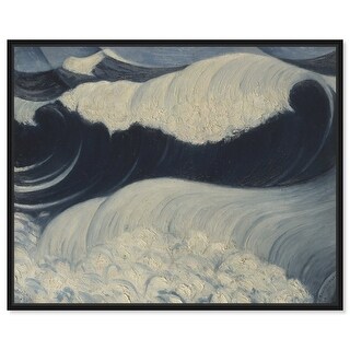 C R W Nevinson - The Wave Canvas Vintage Costal Wall Art by Art Remedy ...