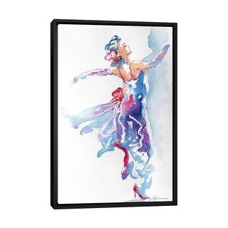iCanvas "Grace In Purple And Blue" by Gerardo Segismundo Framed - Bed ...