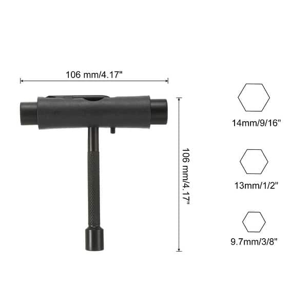 All-In-One Skate Tool Multi-Function Portable Skateboard T Tool, Red ...