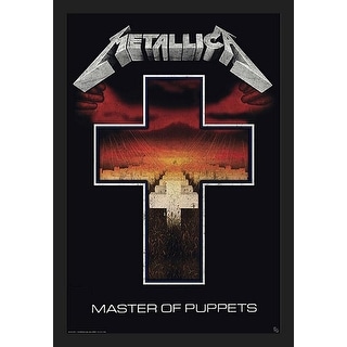 Metallica Master of Puppets Album Cover Framed Poster - 24 x 36 Inch ...