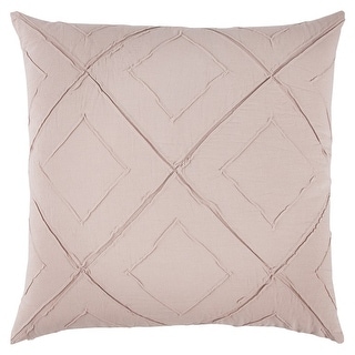 Blush Pin Tuck Diamond Pattern Throw Pillow - Bed Bath & Beyond - 36542499