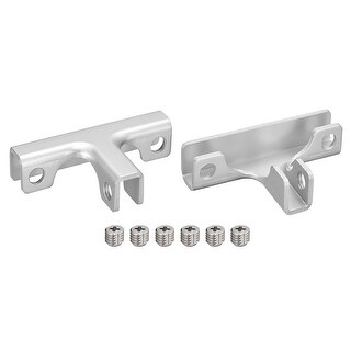 Glass Fixing Clip, 2pcs Aluminum Alloy T-shaped Glass Support Bracket ...