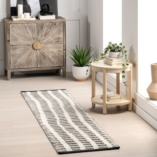 Emily Henderson x Rugs USA Hyperion Tasseled Cotton and Wool Area Rug ...