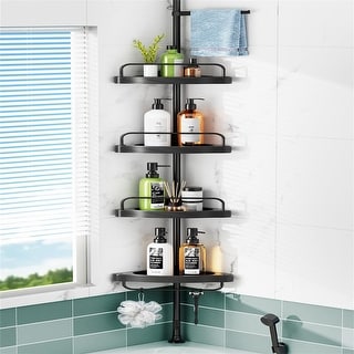4 Tier Shampoo Storage Organizer - 9"D x 9"W x 122"H - Bed Bath ...