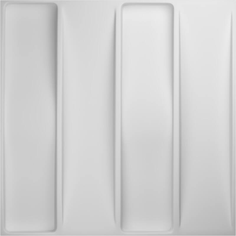 19 5/8"W x 19 5/8"H Caputo EnduraWall Decorative 3D Wall Panel, White ...