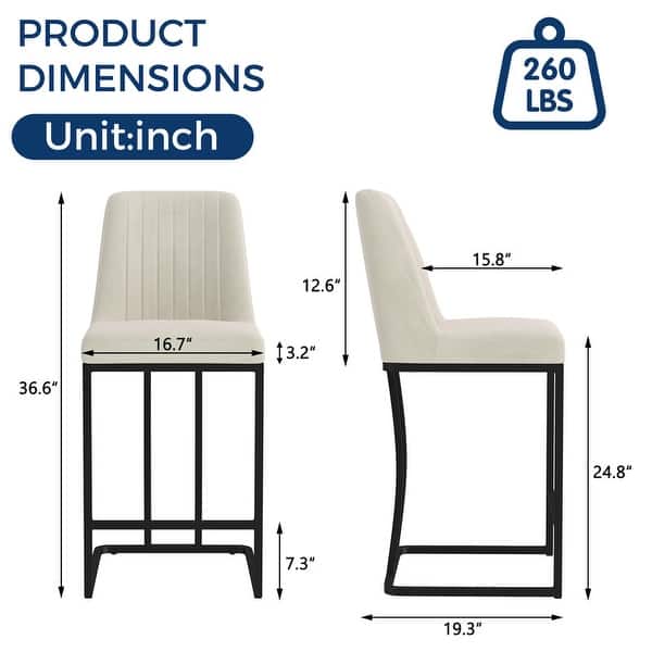 bar stool dimensions