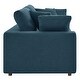 Commix Down Filled Overstuffed Sectional Sofa and Ottoman Set - Bed ...