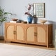 Walker Edison Modern 70-inch Reeded Sideboard with Arched Doors - Bed ...