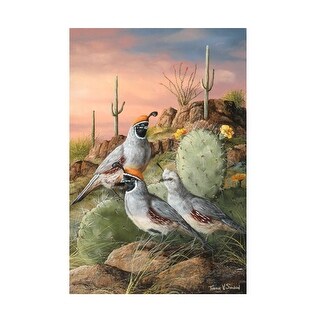 Trevor V. Swanson 'Sunset And Blooms' Canvas Art - Bed Bath & Beyond ...