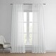 Exclusive Fabrics Open Weave Linen Sheer Curtain (1 Panel) - Bed Bath ...