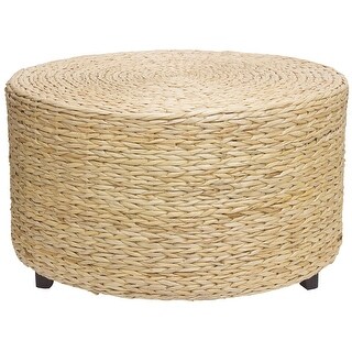 Rush Grass Coffee Table/Ottoman - Natural - Bed Bath & Beyond - 37515686