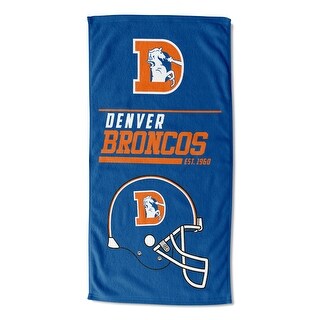 NFL Broncos 40 Yard Dash Legacy Printed Beach Towel - 30"x60" - Bed ...