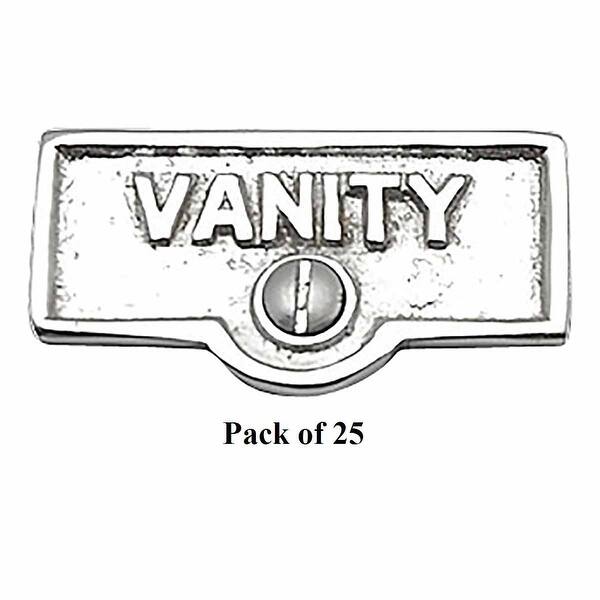 25 Switch Plate Tags VANITY Name Signs Labels Chrome Brass | Renovator ...