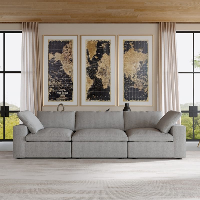 Grey Linen Sofas - Overstock