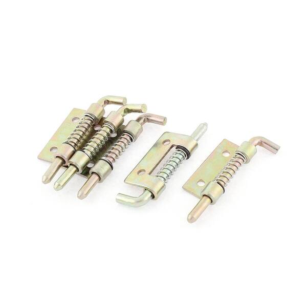 Bronze Tone Cabinet Door Spring Loaded Barrel Bolt Hinge Latch 5pcs ...