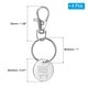 Shopping Trolley Token Key Ring Stainless Steel Grocery Cart Remover ...