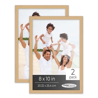 8x10 Natural Picture Frame Set Pack of 2 8x10 Wood Picture Frames for ...