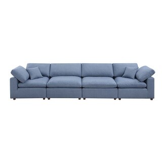 Modular Sectional Sofa Set, 4PC Free Combination, Blue - Bed Bath ...