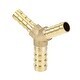 Reducing Barb Hose Fitting Y Shape Pipe Connector Brass - Bed Bath ...