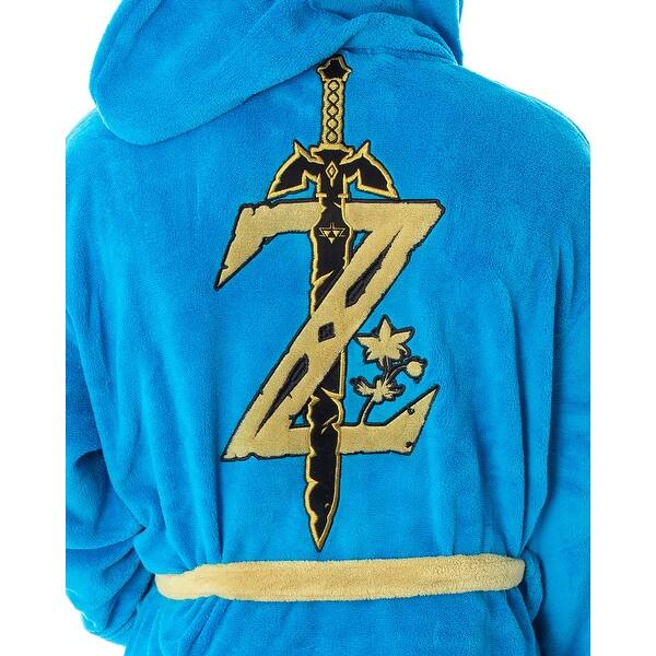 The Legend Of Zelda Mens' Breath Of The Wild Dress Like Link Plush Robe ...