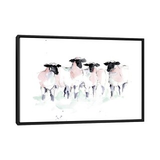 iCanvas "Minimalist Watercolor Sheep II" by Ethan Harper Framed Canvas ...