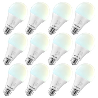 Luxrite A19 LED Light Bulb 100 Watt Equivalent CRI90 5CCT Dimmable ...